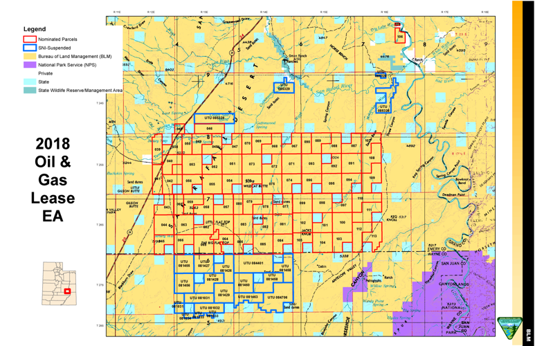 BLM to offer over 200,000 acres in southeastern Utah for oil and gas ...