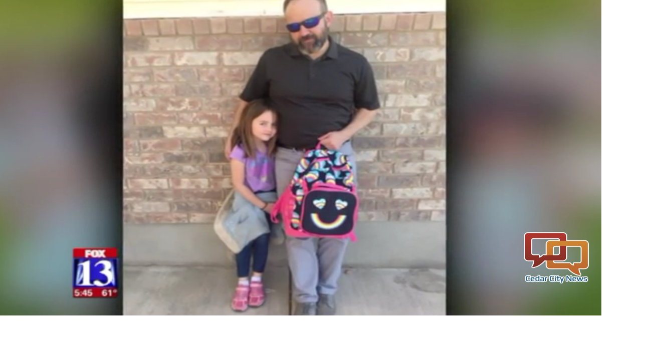 Photo goes viral after Utah dad makes cheering up embarrassed daughter ...