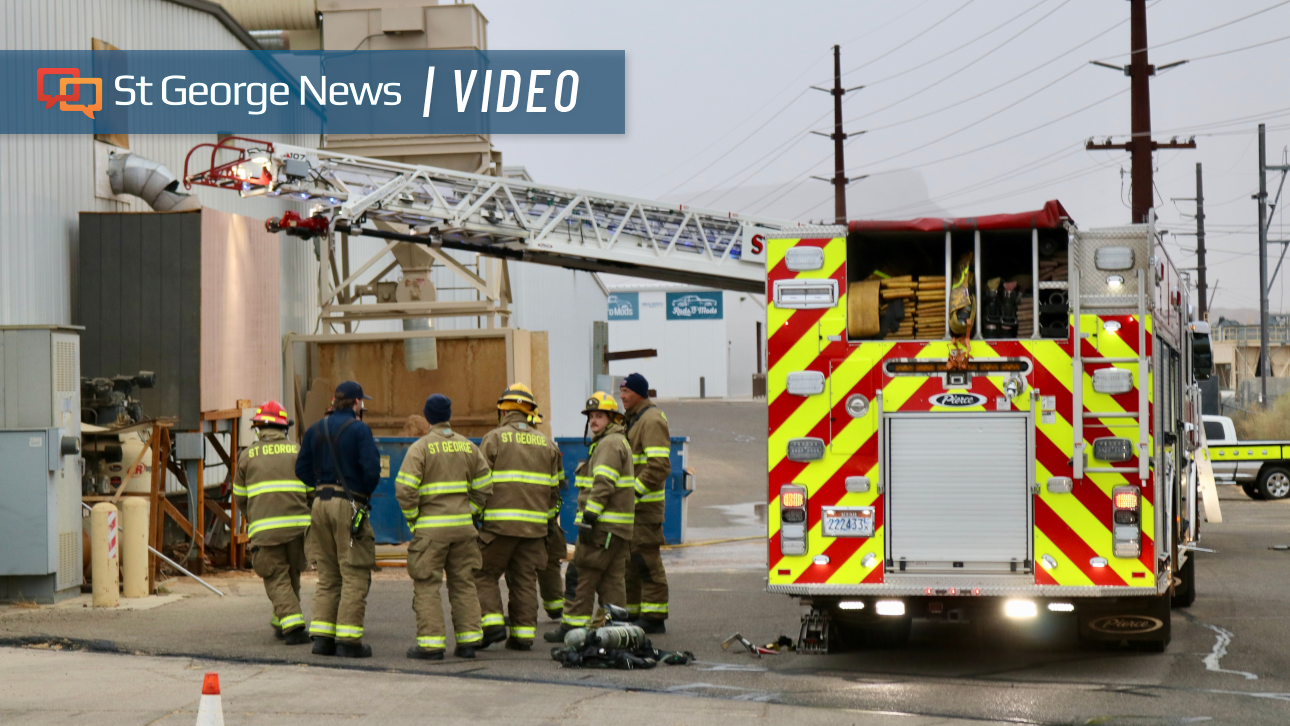 St. George fire crews respond to woodshop blaze amid falling snow ...