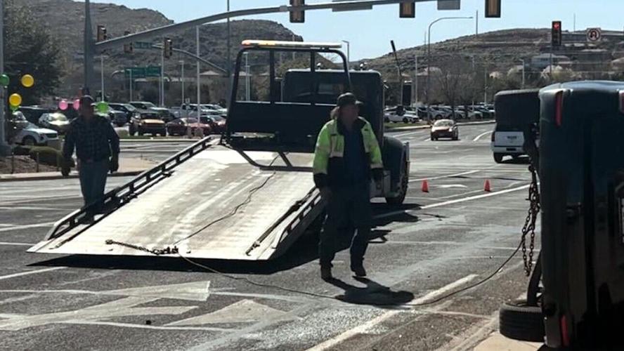 Driver blames brake failure for 3-car collision, toppled vehicle in St ...