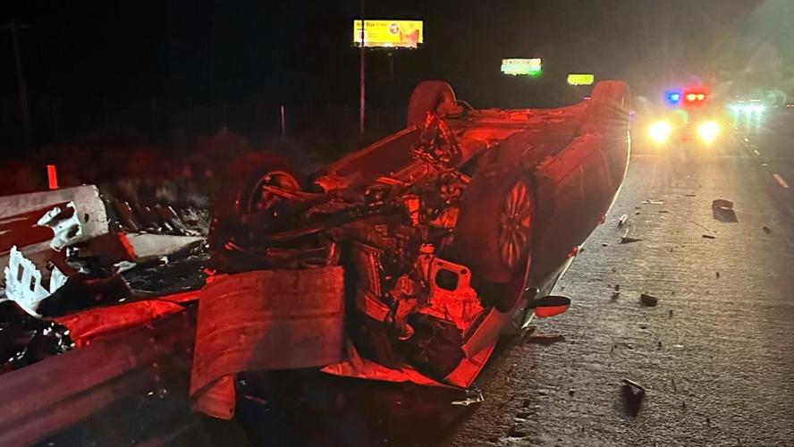 Vehicle rolls, hits guardrail on I-15 near Toquerville | Local News ...