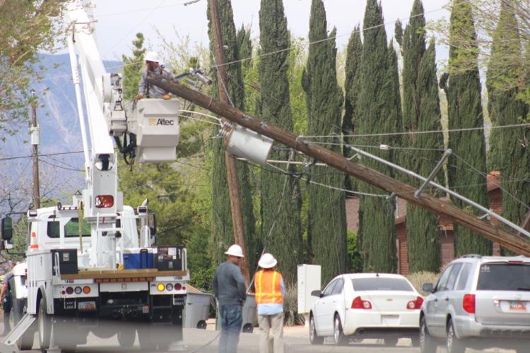 Downed power poles cause outage in Washington City | Local News ...