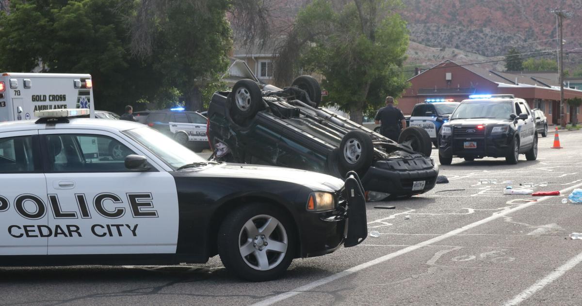 Collision flips SUV upside down, injures both drivers | Local News ... Collision flips SUV upside down, injures both drivers | Local News ...