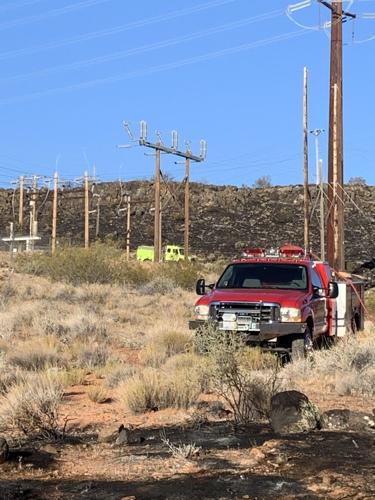 Early morning fire in St. George threatens substations, wood power line ...