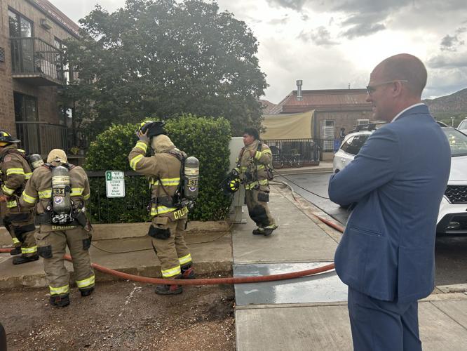 Firefighters battle blaze at Cedar City apartment complex | Flood And ...
