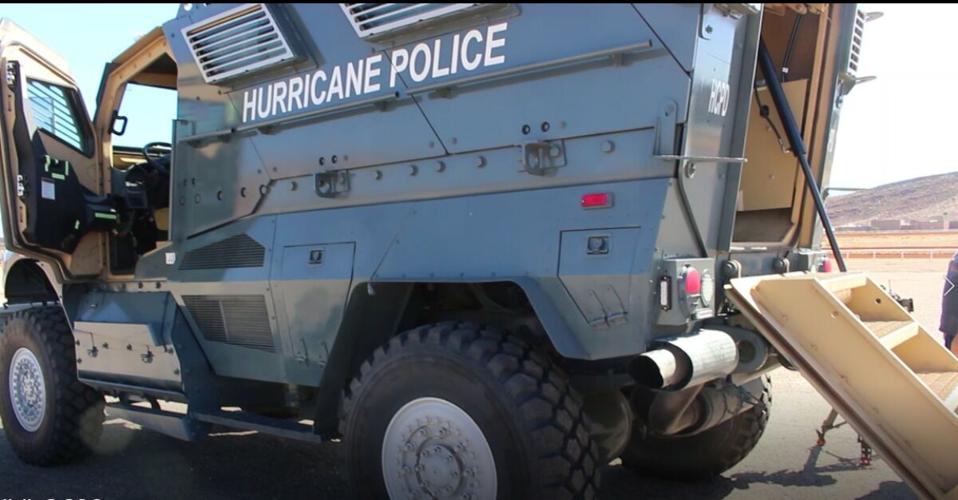 Hurricane Police Department unveils civilian rescue vehicle, a project ...