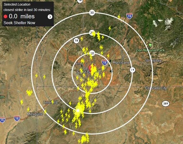 Severe storm moves through St. George, tracks toward Cedar City | Local ...
