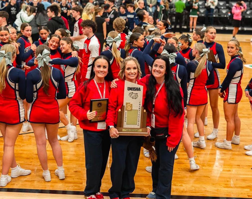 Crimson Cliffs' coed cheerleaders, Snow Canyon's all-girl team win ...