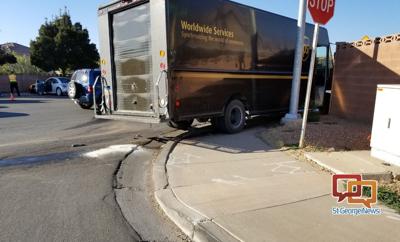 ups van crash