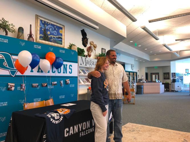 Cedar City grappler pins down women’s wrestling scholarship at Snow ...