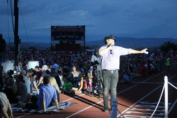 Crowd packs Legend Solar Stadium for Merrill Osmond’s pioneer pageant ...