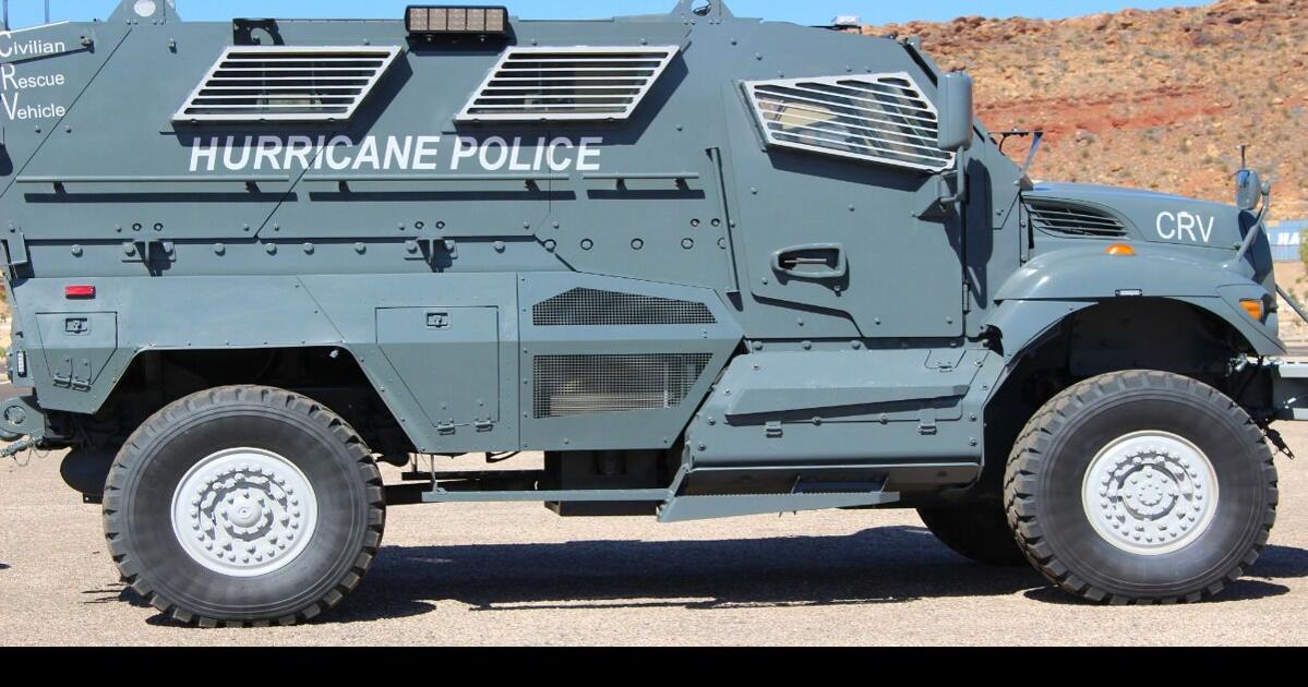 Hurricane Police Department unveils civilian rescue vehicle, a project ...