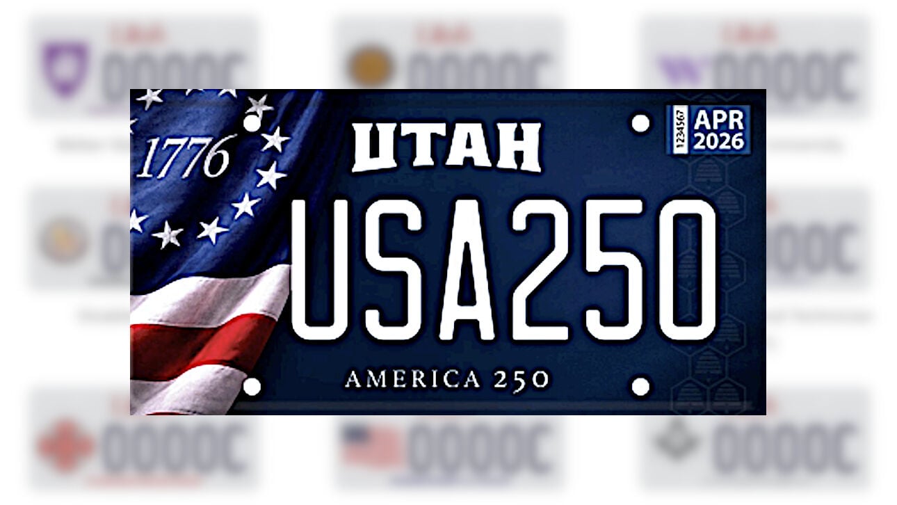 Feeling patriotic? Utah's America 250 license plate gives drivers a red ...