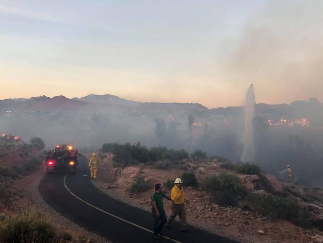 News short: Brush fire burning near Snow Canyon High School | Local ...