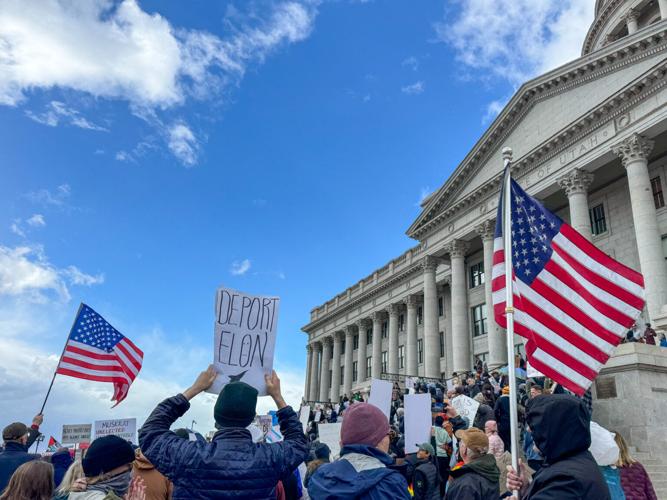 Hundreds of Utahns join nationwide protests of Trump administration ...