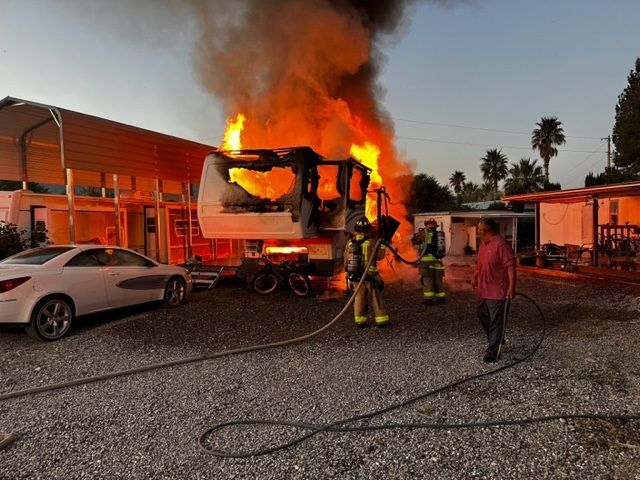 Travel trailer fire leaves 1 dead in early morning Littlefield incident ...