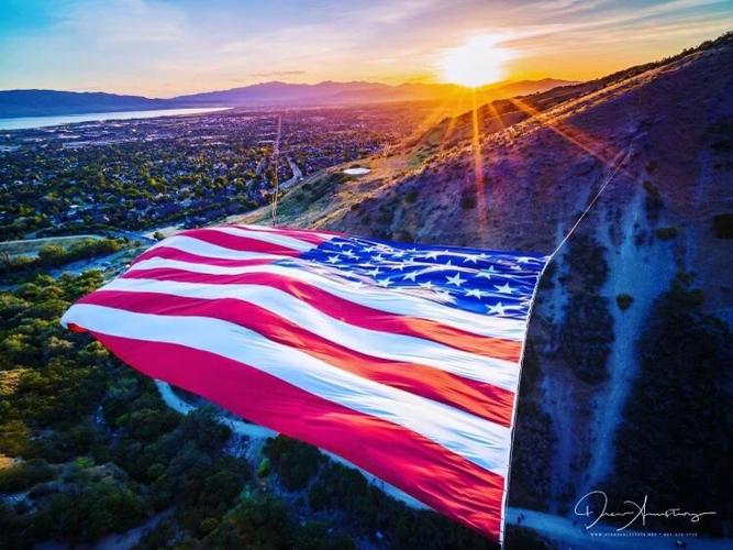 ‘Long may it wave’: Witness the raising of Southern Utah’s largest flag ...