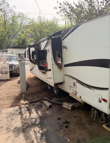 Early morning fire destroys Hurricane RV, damages neighboring trailers ...