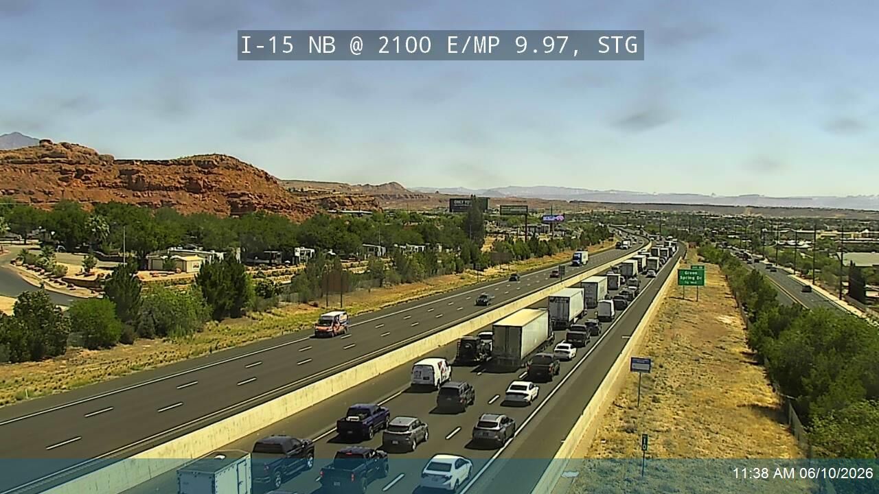Expect delays: Travel trailer overturns, blocks lanes on I-15 in St ...