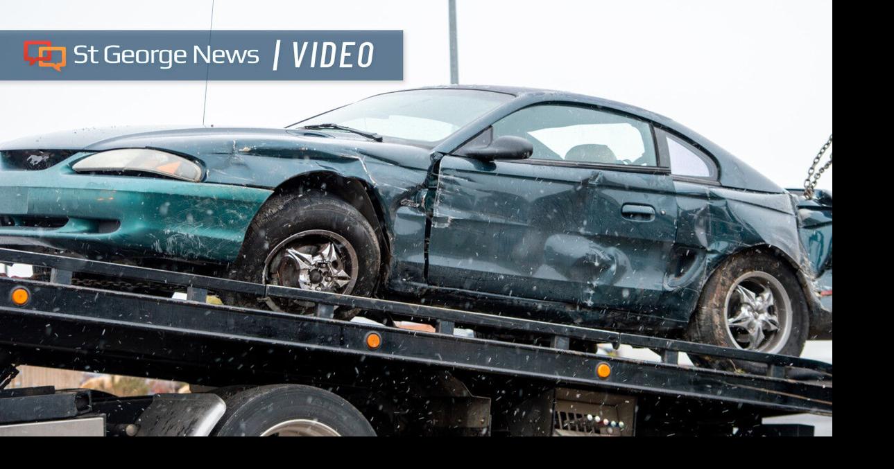 ‘Take it slow’: Mustang driver loses control and collides with power ...
