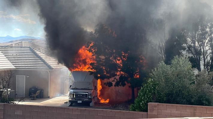 Shed fire at Little Valley home belches black smoke into the sky | News ...