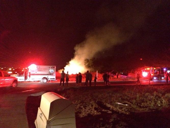 St. George Fire Department responds to 30-40 foot flames; STGnews Photo ...