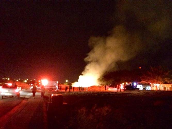 St. George Fire Department responds to 30-40 foot flames; STGnews Photo ...