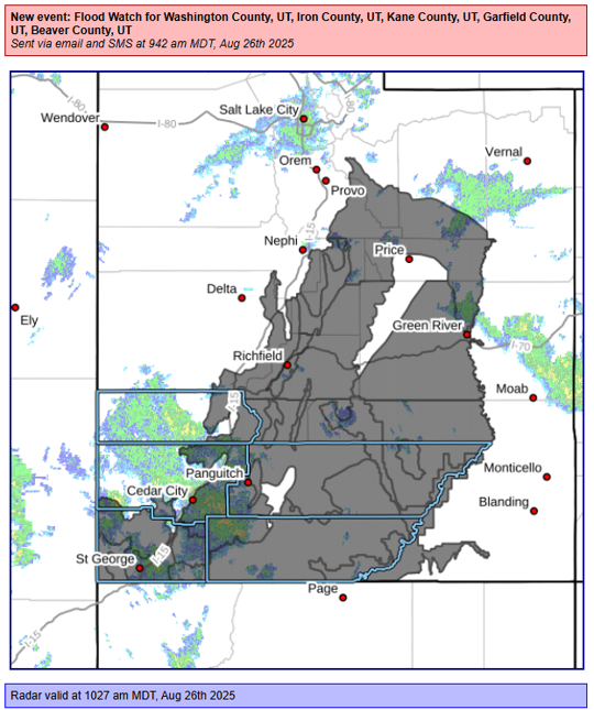 Flash flood watch in effect for Southern Utah — how to steer clear of ...