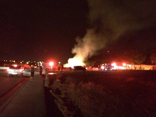 St. George Fire Department responds to 30-40 foot flames; STGnews Photo ...