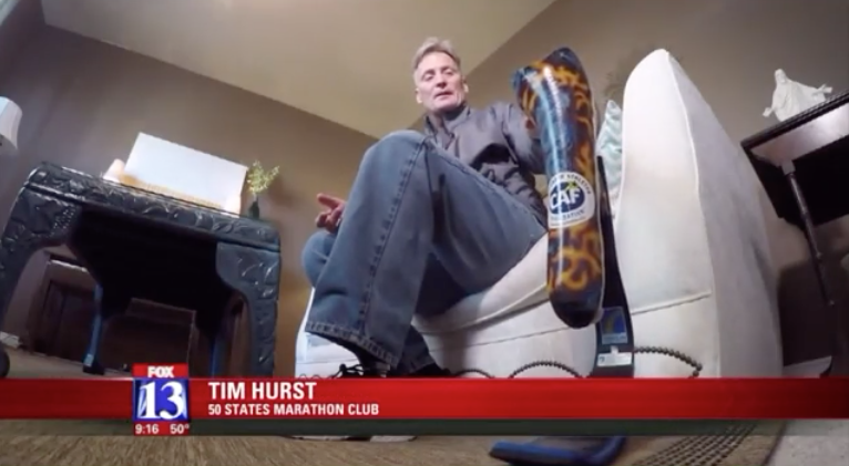Utah man with prosthetic leg completes a marathon in all 50 states ...