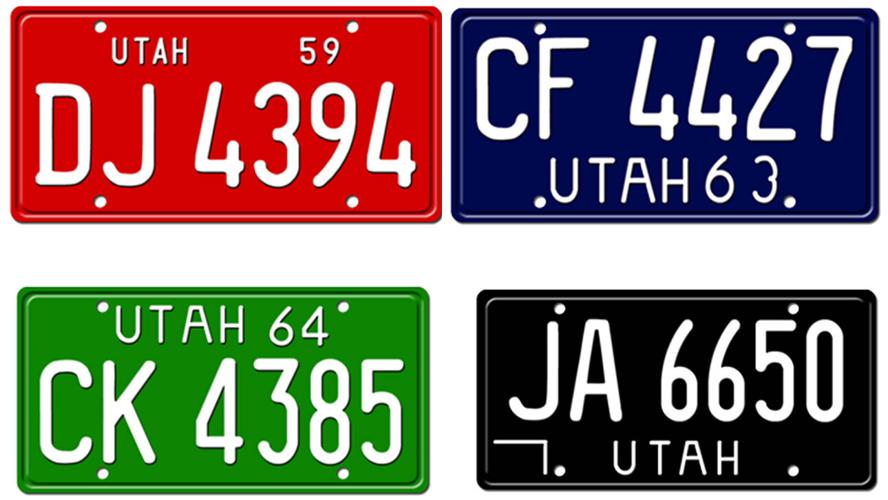 Utah special license plate goes mainstream; license plates from the ...