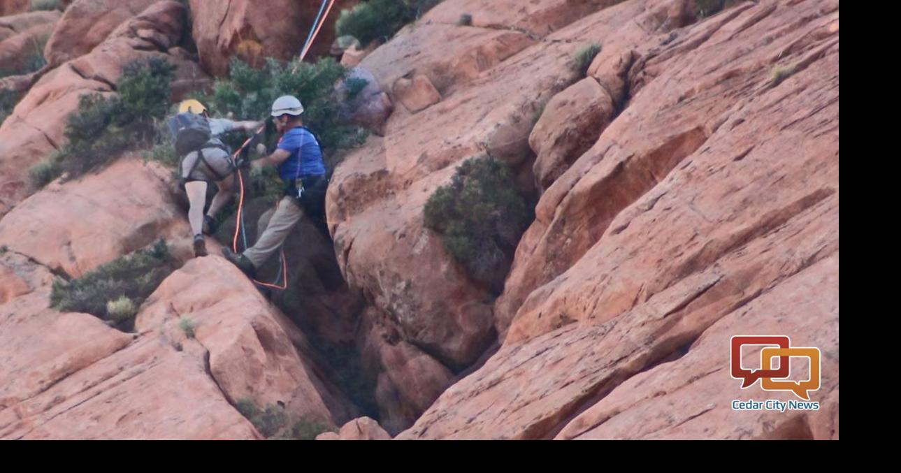 Trapped climber sleeps at edge of 600-foot cliff overnight | Local News ...
