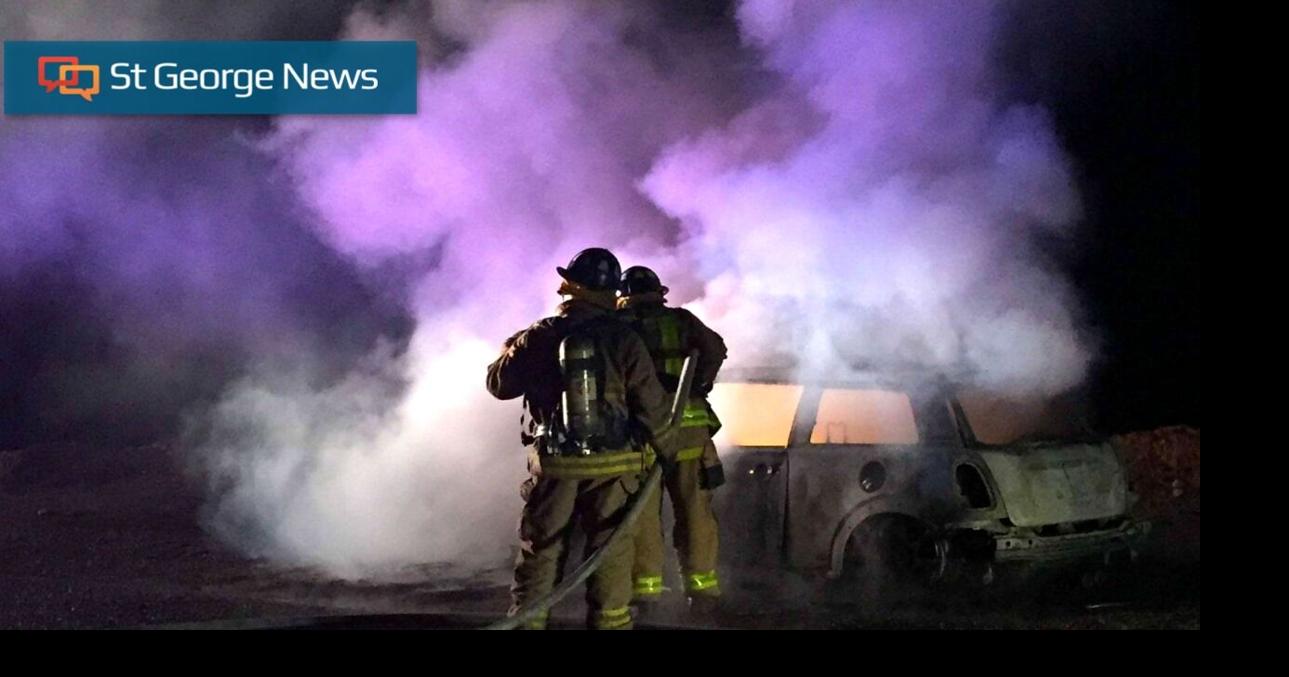 Mini Cooper is a ‘total loss’ after fire engulfs it on Old Highway 91 ...