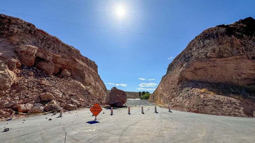 ‘Good timing’: Man films boulder fall at Toquerville Bypass ...