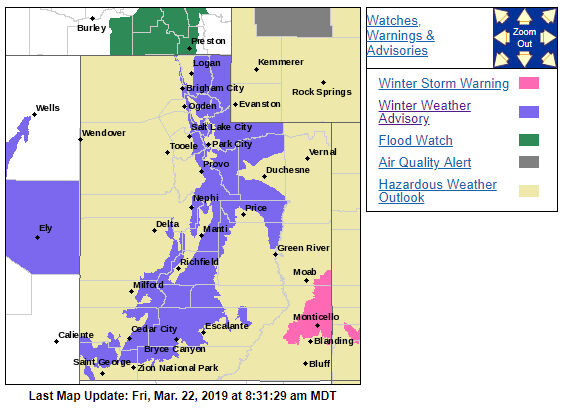 Southern Utah weekend weather: It may officially be spring, but it’s ...