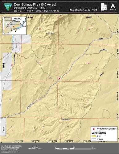 UPDATED: Deer Springs Fire near Kanab increases to 11,000 acres | Local ...