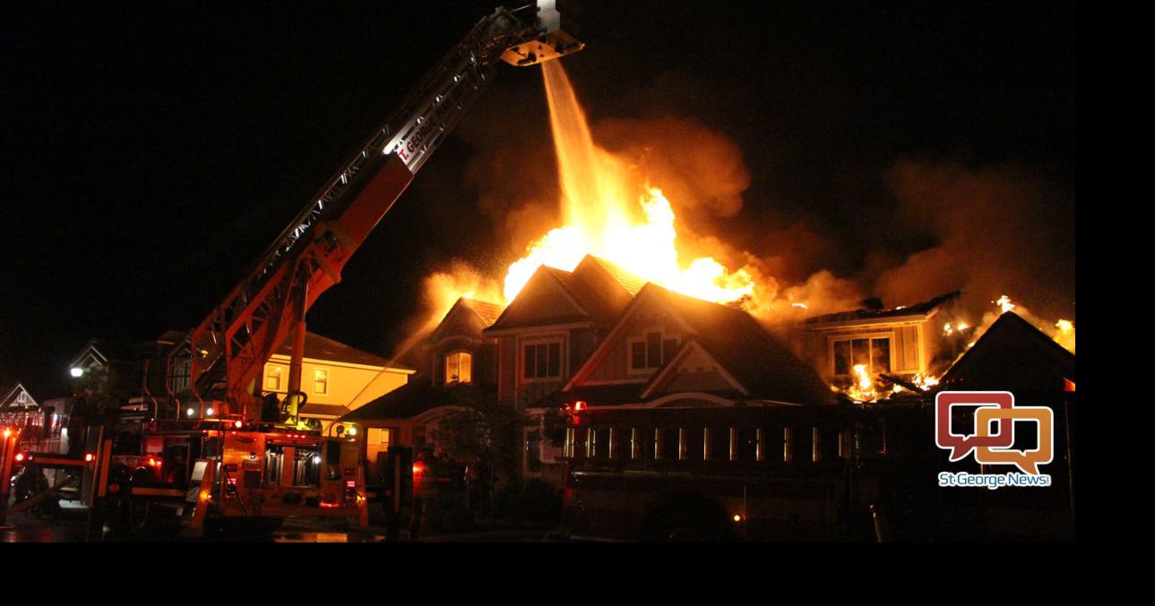 Witnesses report lightning strikes nearby before massive fire burns ...