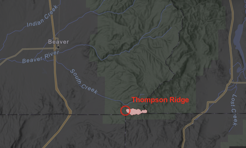 Wildfire burning southeast of Beaver increases to 1,100 acres | Local ...