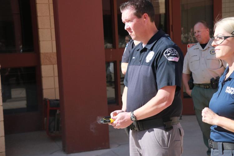 Local law enforcement officers try new remote restraint tool that ...