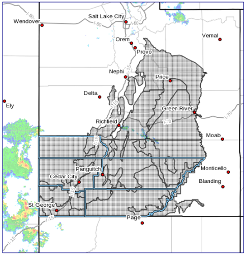 UPDATED: Flash flood warning in effect for Southern Utah; advisory for ...