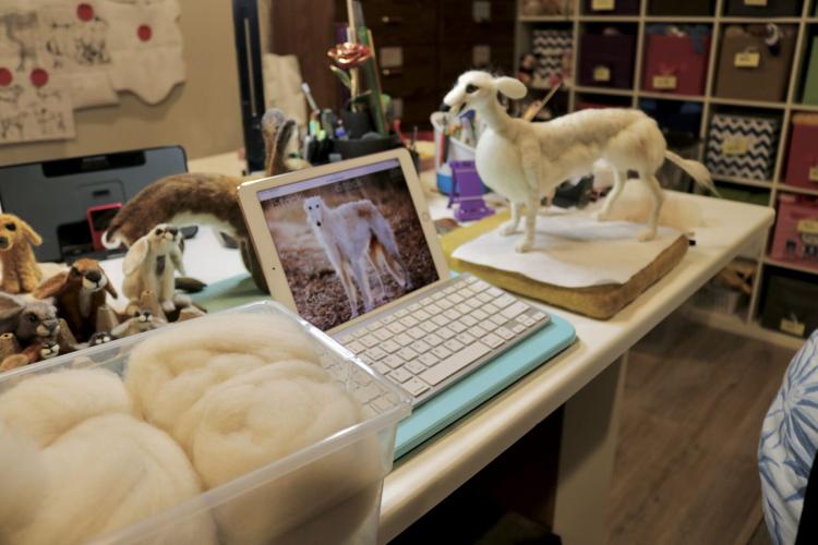 Lions and tigers and bears, oh my! St. George woman uses wool sculpting ...