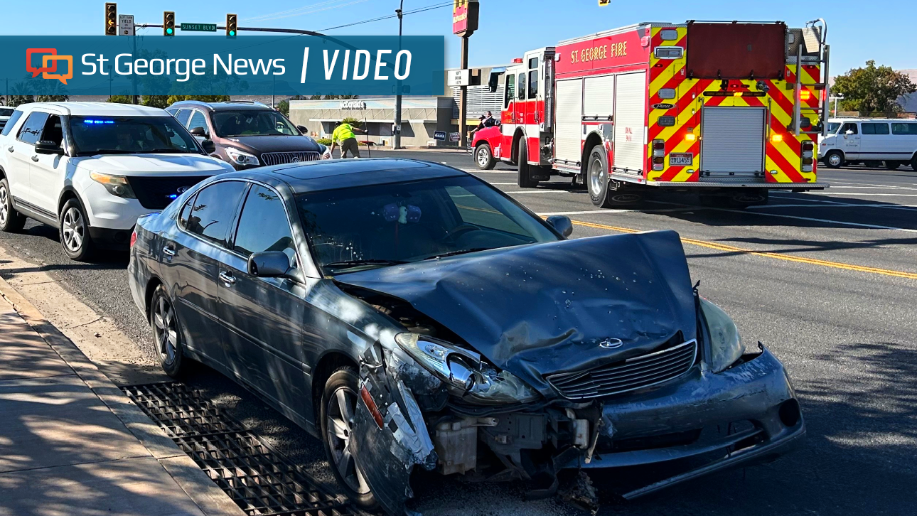 2 vehicles collide during heavy traffic at busy St. George intersection ...