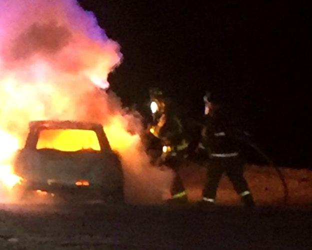 Mini Cooper is a ‘total loss’ after fire engulfs it on Old Highway 91 ...