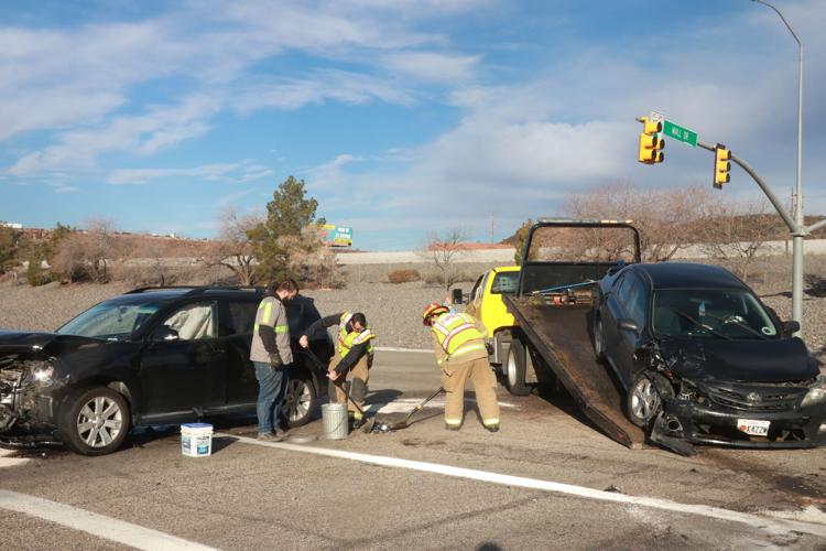 Collision on Red Cliffs Drive during rush hour results in 2 heavily ...