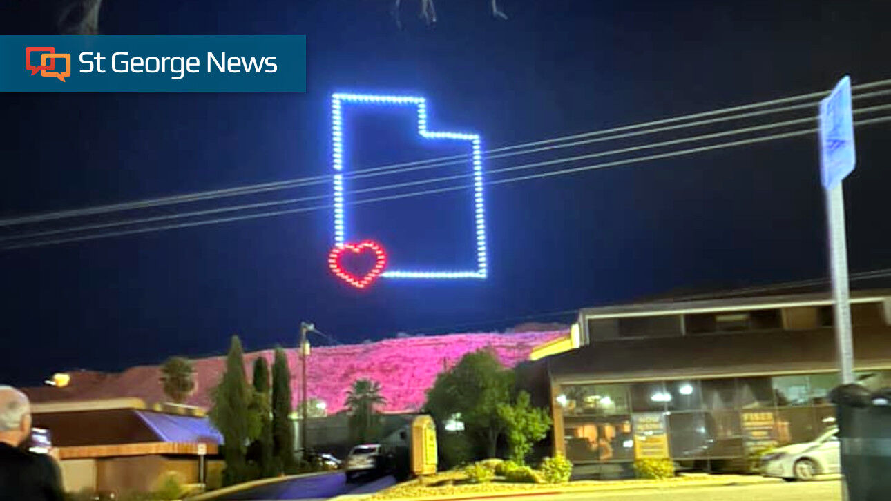 Photo Gallery: Dixie Days' drone show lights up the Southern Utah sky | Life | stgeorgeutah.com