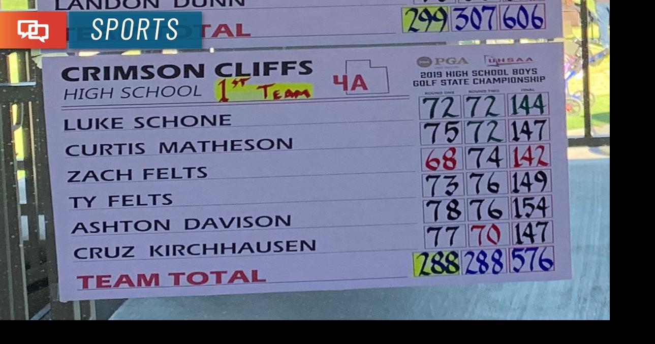 Crimson Cliffs golf wins state title in first year as a program and ...