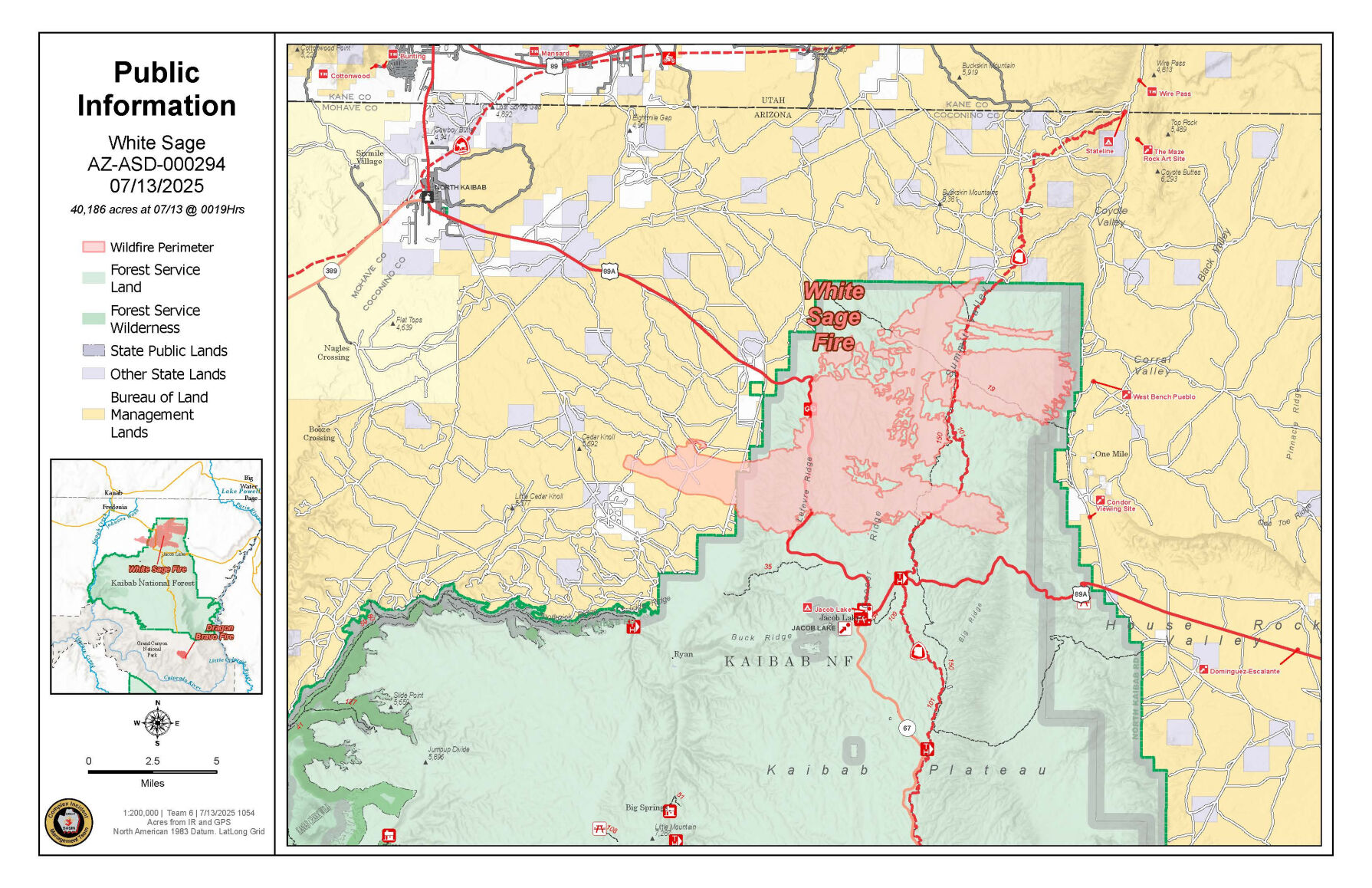 White Sage Fire in northern Arizona jumps to over 40K acres | News ...