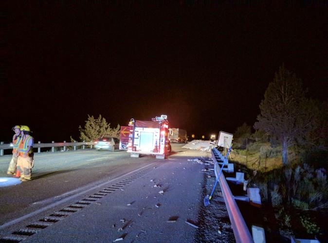 Trailer smashed to pieces after driver loses control of truck | Local ...