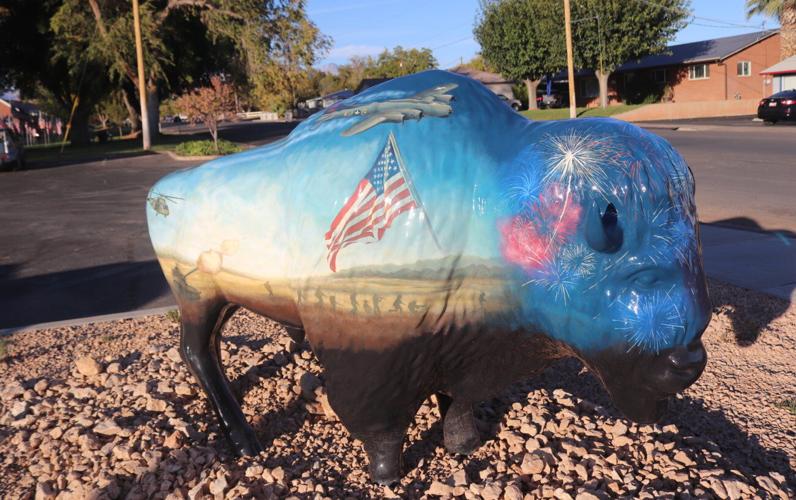 ‘Blazing Freedom’ bison unveiled in Washington City to honor veterans ...