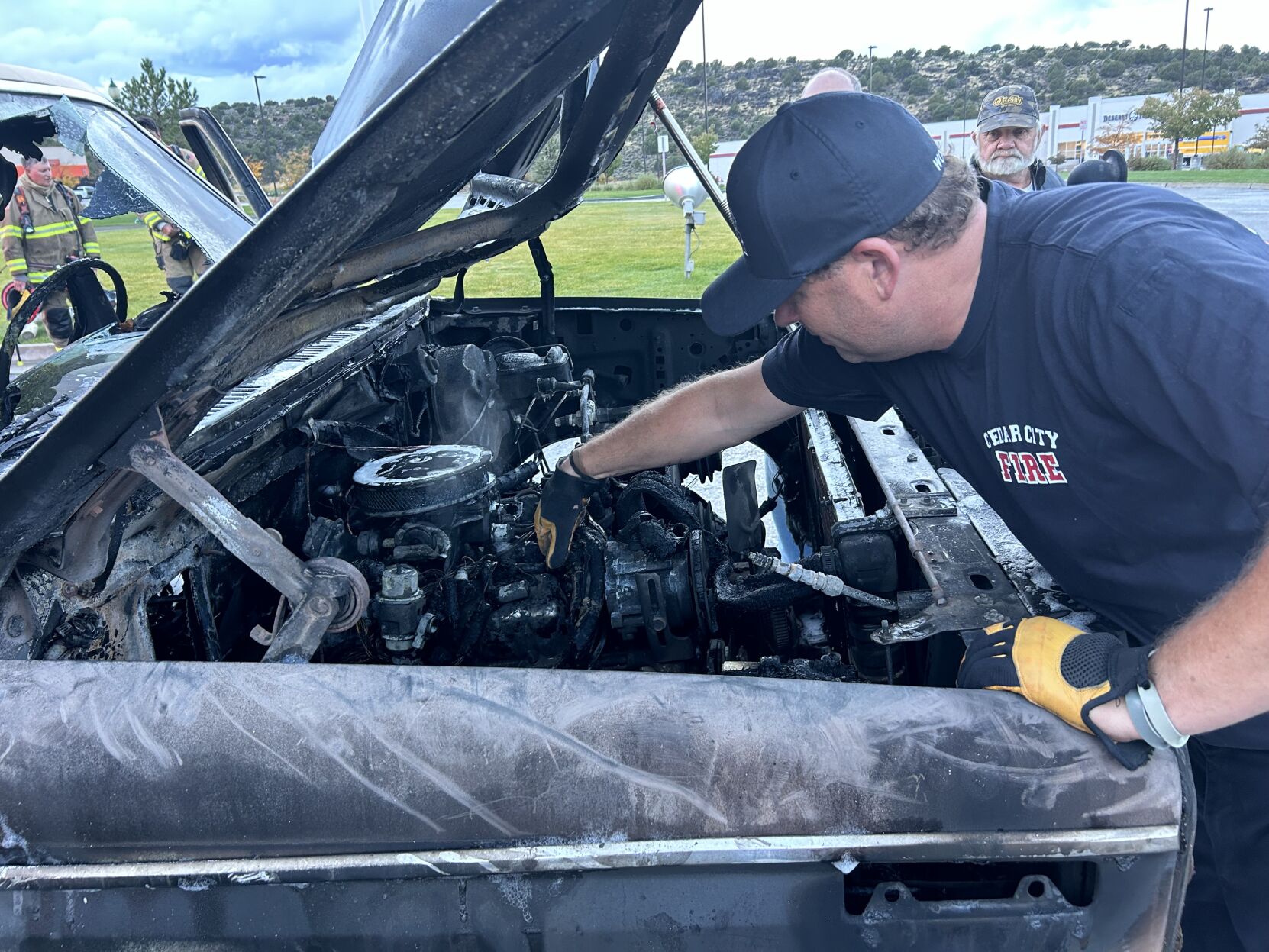 Ford Bronco destroyed after catching fire in Cedar City parking lot ...